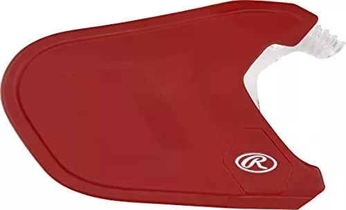 Rawlings Mach Adjust Jaw Guard RHH Red Matte | Bangin' at the Barn